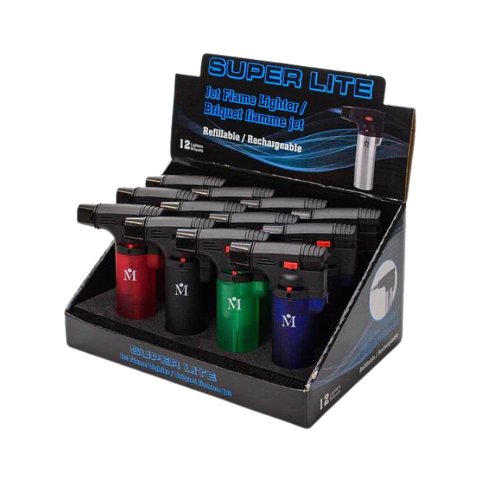 Super Lite Torch Lighter - 12ct | Tabac Arsenal